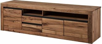 Massivmoebel24 TV-Board Wild-/ Zerreiche 185x45x55 tabacco brown ge&ouml;lt montreux 330