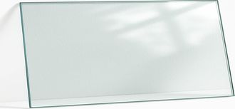 Generic Hartglas Tischplatte Transparent Rechteckige Glasplatte für Tisch 125x50 cm Couchtisch Platte Durchsichtig aus Gehärtetem GlasKlar