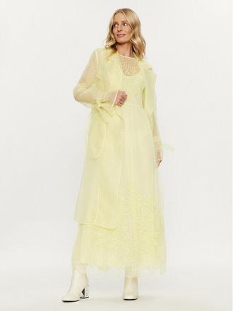 Twin-Set Kleid f&uuml;r den Alltag 232TP2101 Gelb Regular Fit