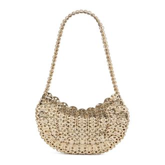 Paco Rabanne Femme, Sacs, Jaune, Taille: ONE Size Sac &agrave; Bandouli&egrave;re Dor&eacute; Style 1969 Moon