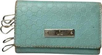Gucci Pre-owned GG Blooms Porte-cl&eacute;s - Femme - Pre-owned - Bleu - Taille: ONE Size