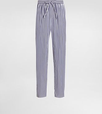 Dolce & Gabbana Striped Poplin Vanity Trousers With Piping - Mann Hosen Und Shorts Multicolor 48