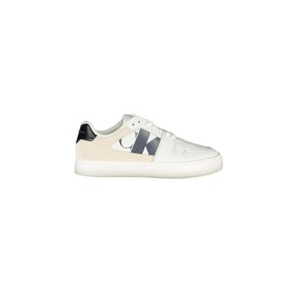 Calvin Klein Wei&szlig;e Polyester-Sneaker mit exklusivem Print - - Shoes - Damen - Wei&szlig; - 39 EU