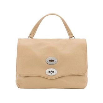 Zanellato Femme, Sacs, Beige, Taille: ONE Size Sac à bandoulière en cuir de veau