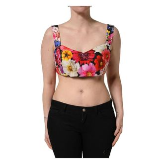 Dolce & Gabbana Cropped Bustier Tank - - Tops - Damen - Mehrfarbig - 3XS