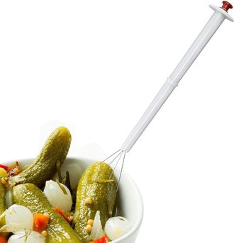 Generic Gurkengabel - Werkzeug zum Sammeln von Gurken mit Kralle, Salatgabeln mit langem Griff | Zange f&uuml;r Gurken geeignet f&uuml;r Essiggurken, Paprika, eingelegt