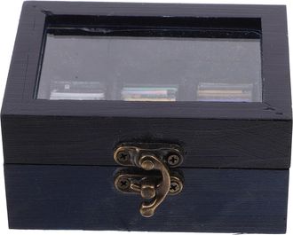 BESTONZON Kleiner B&uuml;cherregal aus Holz Kleines Angst B&uuml;cherregal Puppenhaus Miniaturm&ouml;bel Formstabil und Kompakt f&uuml;r Puppenhaus und Schreibtisch