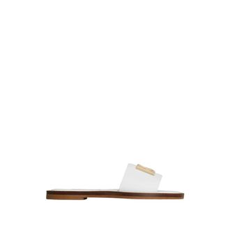 Dolce & Gabbana Flache Slider - - Shoes - Damen - Wei&szlig; - 35 EU