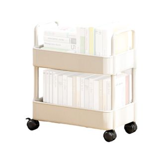 Generic Rolling Carts with Wheels - Multi-Tier Mobile Kitchen Slide Out Organizer | Detachable Storage Cart with Smooth Rolling Casters, Perfect for Narrow Sp