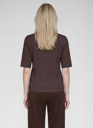 Rabe Rundhalsshirt Sommershirt mit Nieten-und Print-Details