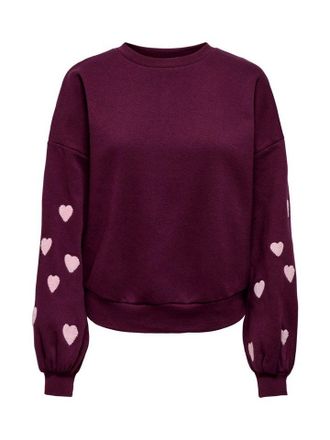 Only Sweatshirt ONLMACY (1-tlg) Drapiert/gerafft