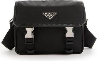 Prada Sac port&eacute; &eacute;paule en Re-Nylon et cuir Saffiano