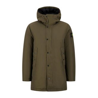 Stone Island Langer Parka - - Coats - Herren - Braun - XL