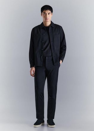 Mango Pantalon slim-fit r&eacute;sistant &agrave; leau bleu marine - Homme - 38 - MANGO MAN