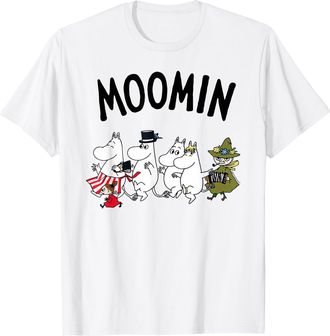 Moomin Mumin Family Walking T-Shirt