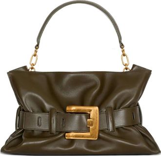 Balmain Mittelgroße Schultertasche - Grün