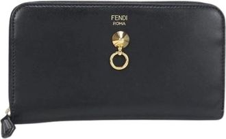 Fendi Portefeuille long vintage doccasion - Femme - Pre-owned - Noir - Taille: ONE Size