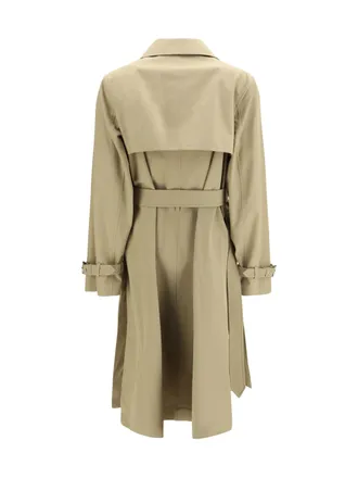 Fendi Womens Trench Coat Corda Cotton