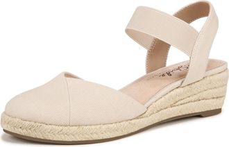 Life Stride Kimmie Damen Espadrilles mit Keilabsatz, Mandelmilch-Canvas, 40 EU