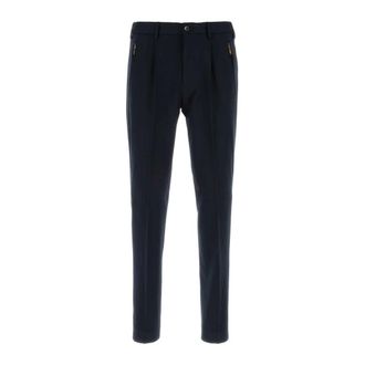 Pantaloni Torino Stretch Viskose-Mischung Hose - - Trousers - Herren - Blau - 4XL