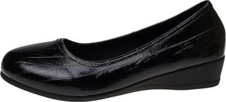 Generic Chaussures &agrave; enfiler d&eacute;contract&eacute;es en similicuir pour femme, couleur unie, &eacute;l&eacute;gantes, classiques, polyvalentes, l&eacute;g&egrave;res et confortables, chaussures co