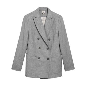 Max Mara Femme, Vestes, Gris, Taille: 40 FR Giacca