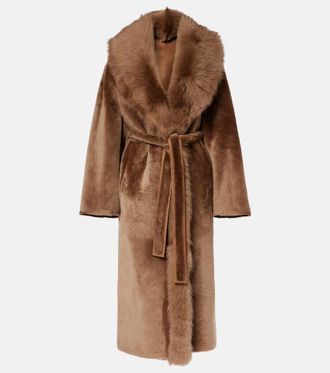 Nour Hammour Manteau Isadora en shearling