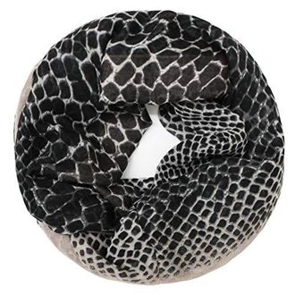 Glamexx24 Écharpe élégante et légère pour femmes et hommes, motif léopard, écharpe tube imprimée avec un design animal