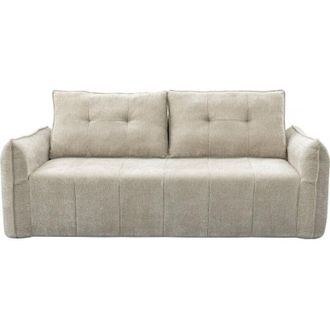 Habitat et Jardin Canap&eacute; droit en tissu textur&eacute; Silvano - 3 places - Beige