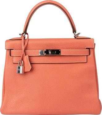 Herm&egrave;s Crossbody Bags - Hermes Crevette Taurillon Clemence Kelly 28 Retour - Gr. unisize - in Rot - f&uuml;r Damen