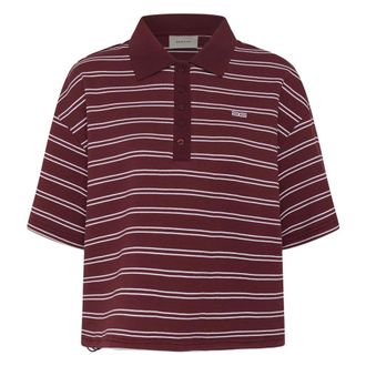 Gestuz Gzpilova Polo Tee - - Tops - Damen - Rot - XL