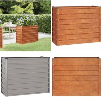 vidaXL Vidaxl - Lit sur&eacute;lev&eacute; de jardin rouill&eacute; 100x40x77 cm acier corten - Jardiniere - Lit Sur&eacute;lev&eacute; - Acier Corten - D&eacute;coration Ext&eacute;rieur - Balcon - Home &