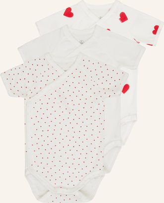 Petit Bateau Petit Bateau 3er-Pack Bodies weiss