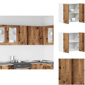vidaXL Küchenwandschrank Altholz-Optik 60x31x60 cm Holzwerkstoff - Küchen-Wandschrank - Küchen-Wandschränke - Wandschrank Küche - Küchenschrank
