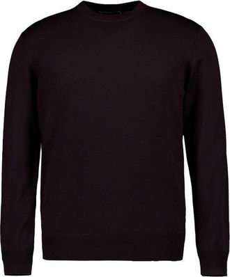 Boggi Milano Herren Pullover braun Merinowolle unifarben