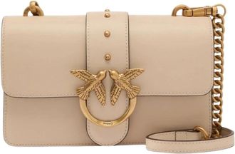 Pinko Pinko, Femme, Sacs, Beige, Taille: ONE Size Love One Mini