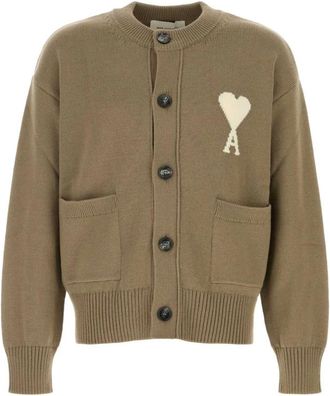 Ami Homme, Pulls, Beige, Taille: XL Ami de Coeur Cardigan