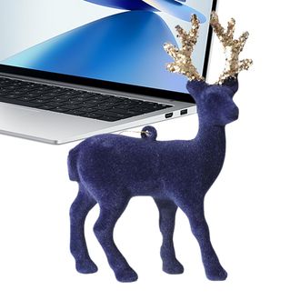 Generico Weihnachtliches Rentier mit Schnee-Effekt, Weihnachtsdekoration f&uuml;r Partys, Weihnachtsdekoration, f&uuml;r, Kamin, K&uuml;che,, Schreibtisch, Winter