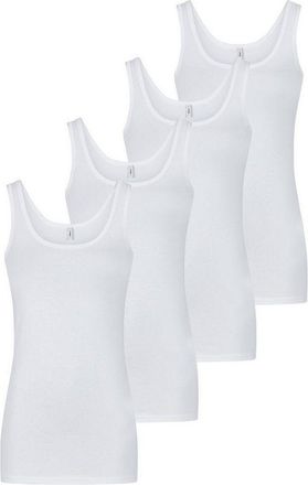 Only T-Shirt Damen Tank Top ONLLIVE LUV 4er Pack Slim Fit (Vorteilspack, 4-tlg) kurzarm Sommershirt mit Rundhalsausschnitt