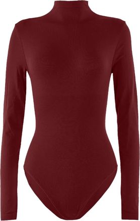 Wolford body &agrave; col montant - Rouge