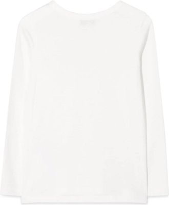 Lanvin Logo-Embroidered Cotton-Modal Blend T-Shirt - White