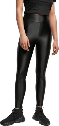 Urban Classics Damen Womens High-Waist Shiny Metallic Leggings Hose, Schwarz, XS EU