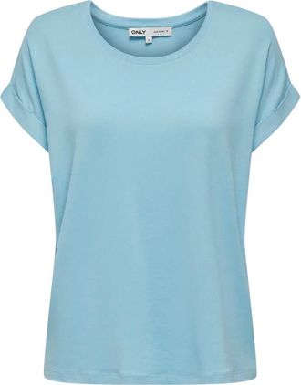 Only Kurzarm T-Shirt Regular Fit - - Tops - Damen - Blau - XS