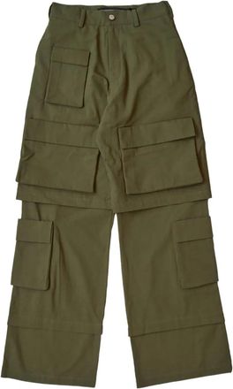 Spencer Badu safari cargo pants - Gr&uuml;n