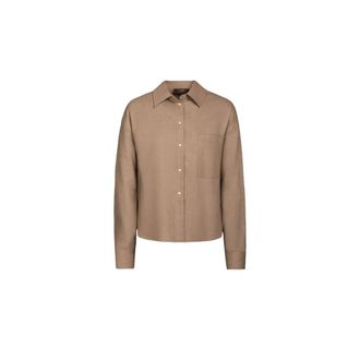 Moorer Femme, Blouses et Chemises, Brun, Taille: 34 FR Mindy Shirt