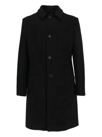 Romeo Gigli manteau &agrave; simple boutonnage (ann&eacute;es 1990) - Noir