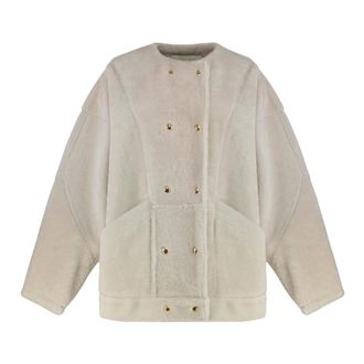 Halfboy Halfboy, Femme, Vestes, Gris, Taille: 38 FR Veste en peau de mouton