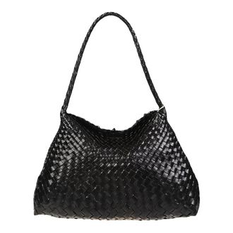 Dragon Diffusion Santa Maria Woven Leather Tote - - Bags - Damen - Schwarzk - ONE SIZE