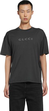 Gucci Glitter Logo Cotton T-Shirt