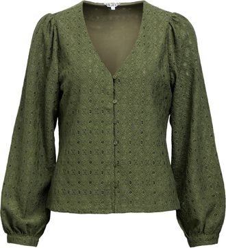 Object Objlaila L/S V-Neck Top Noos